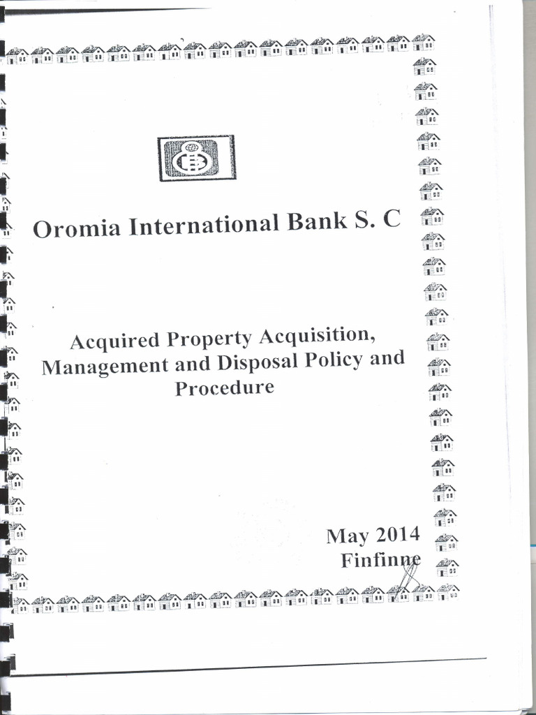 Aquired Asset Disposal Procedure | PDF