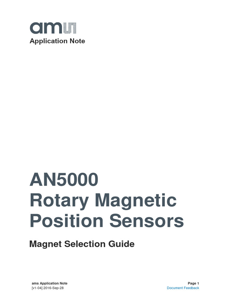 Magnet Selection Guide | PDF | Sensor | Magnet