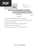 CXC Math Practice Booklet 2026 | PDF