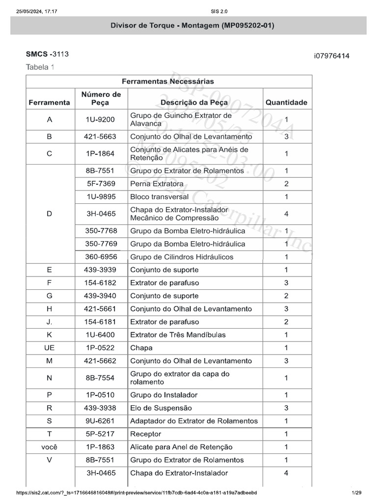 D11 KSN Divisor de Torque - Montagem | PDF