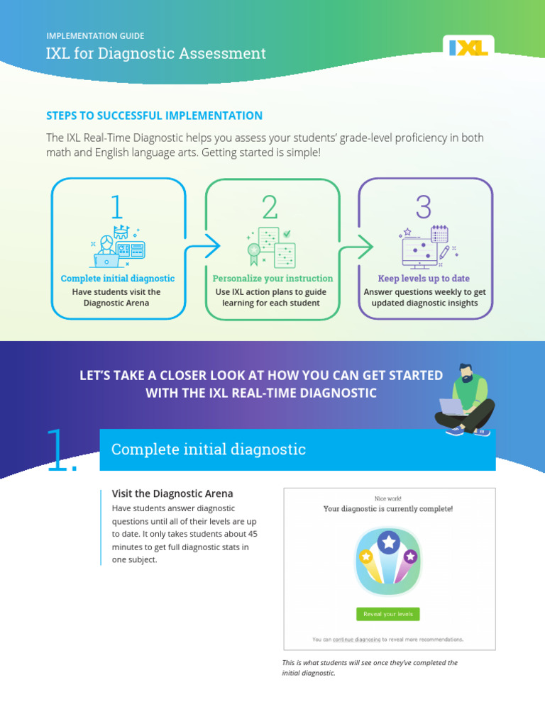 IXL Real-Time Diagnostic Implementation Guide | PDF | Multiplication ...