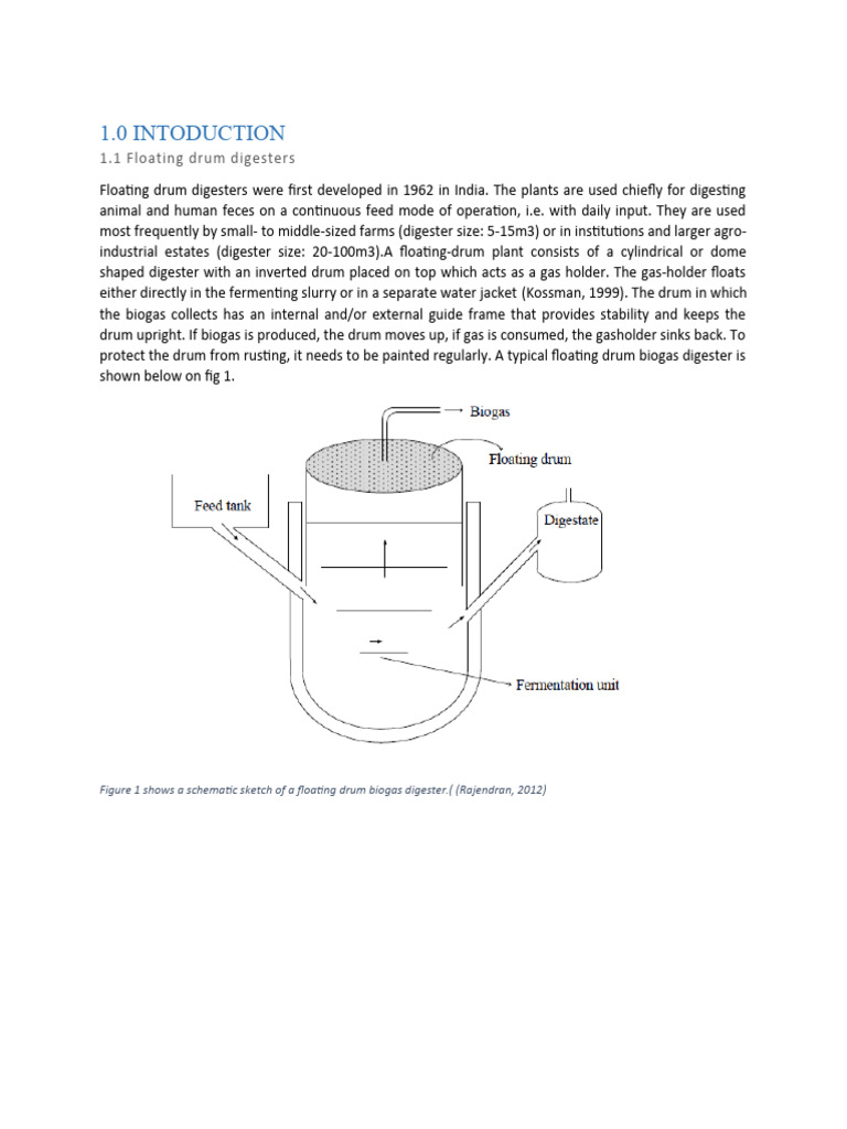 Floating Drum Digesters | PDF | Anaerobic Digestion | Stress (Mechanics)