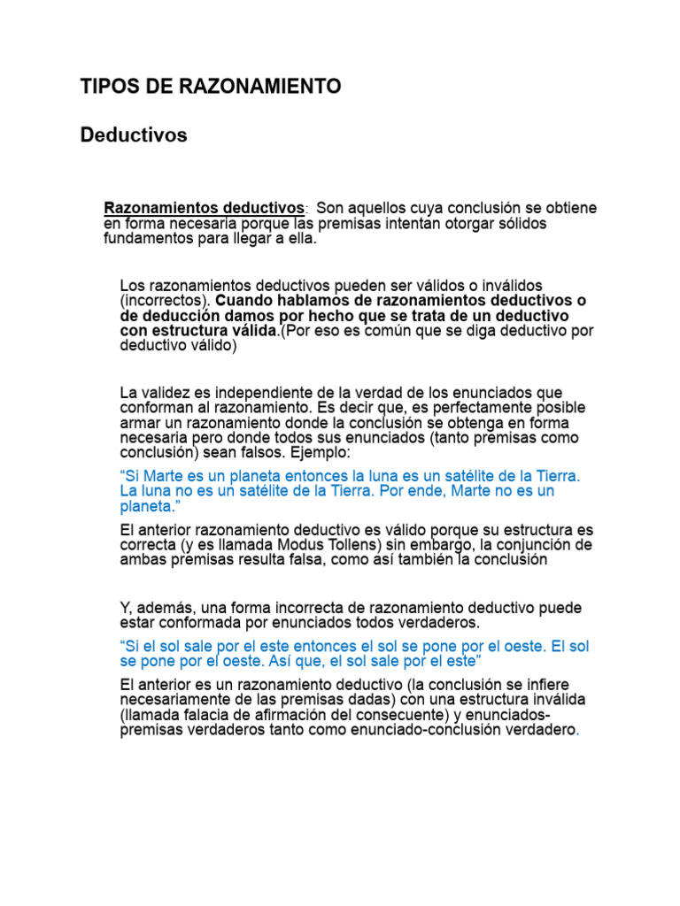 2_-_TIPOS_DE_RAZONAMIENTO | PDF | Razonamiento deductivo | Razonamiento inductivo