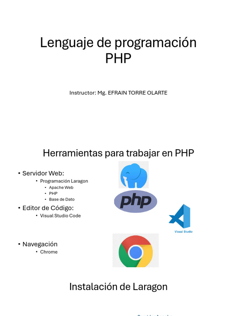 Guía de Instalación y Uso de PHP | PDF | Negocios | Informática