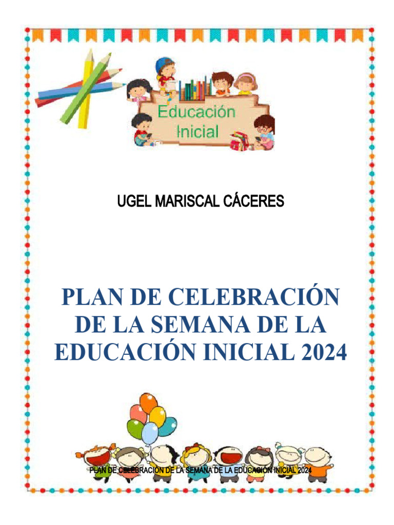 Plan De Educacion Inicial Pdf Educación De La Primera Infancia