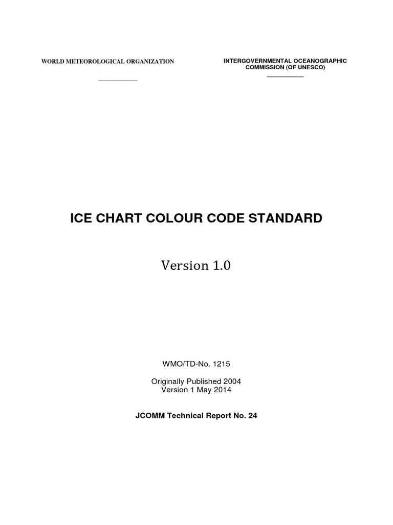 Ice Chart Color Code Guide | PDF | Sea Ice | Ice