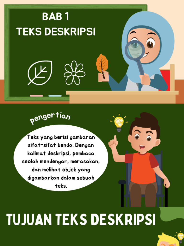 KAIDAH KEBAHASAAN TEKS DESKRIPSI | PDF