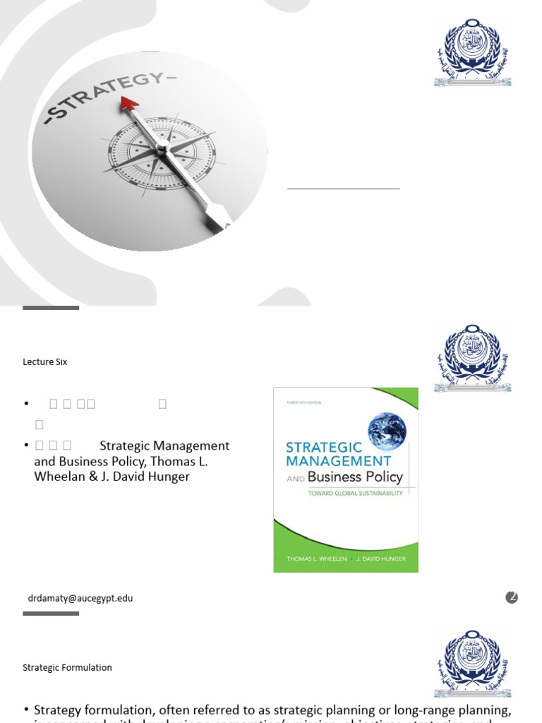 Strategic Management: SWOT & Porter | PDF | Swot Analysis | Strategic Management