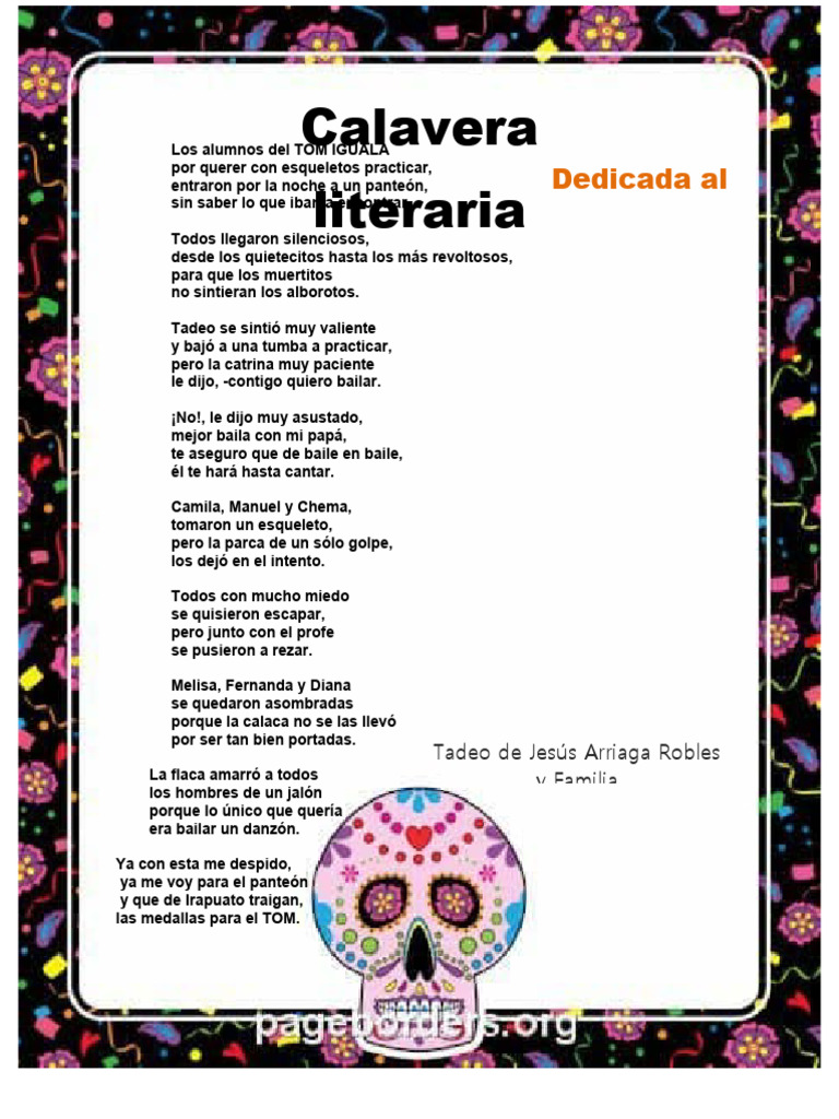 CALAVERA-LITERARIA | PDF