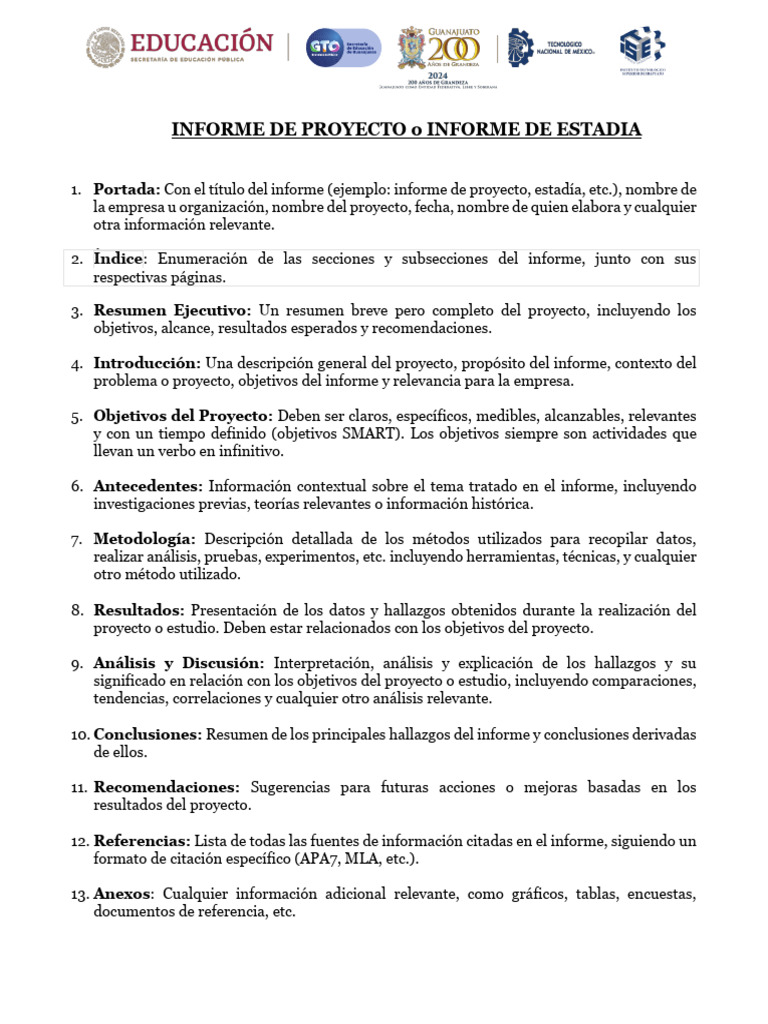 Elementos de Un Informe-1 | Descargar gratis PDF | Información