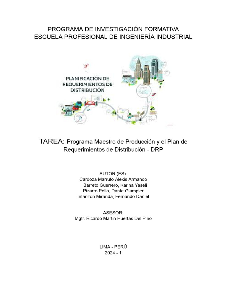 s7 Dirección Tácticas - DRP y PMP | PDF | Business | Planificación