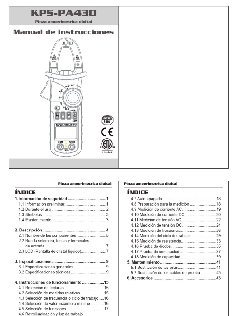 Pa 430 | PDF | Hertz | Aislador (Electricidad)