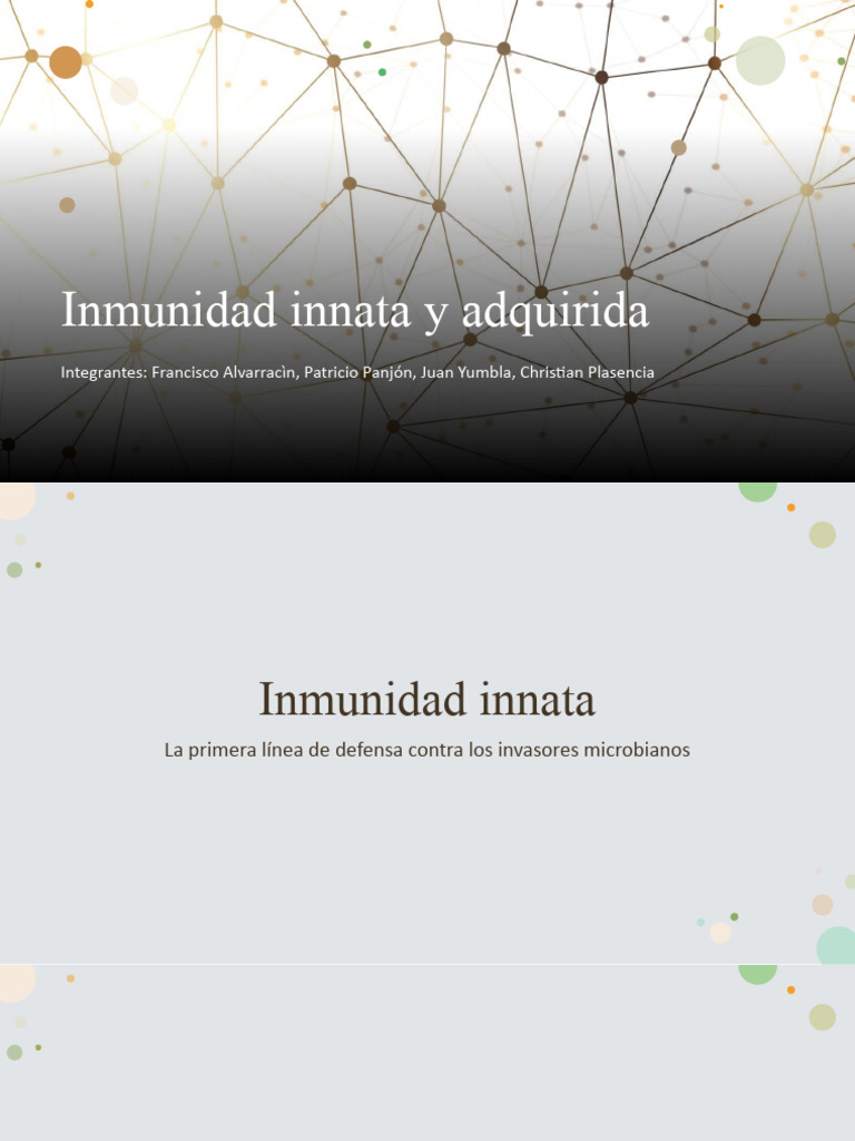 Inmunidad Innata y Adquirida | PDF | Sistema inmune | Sistema inmune innato