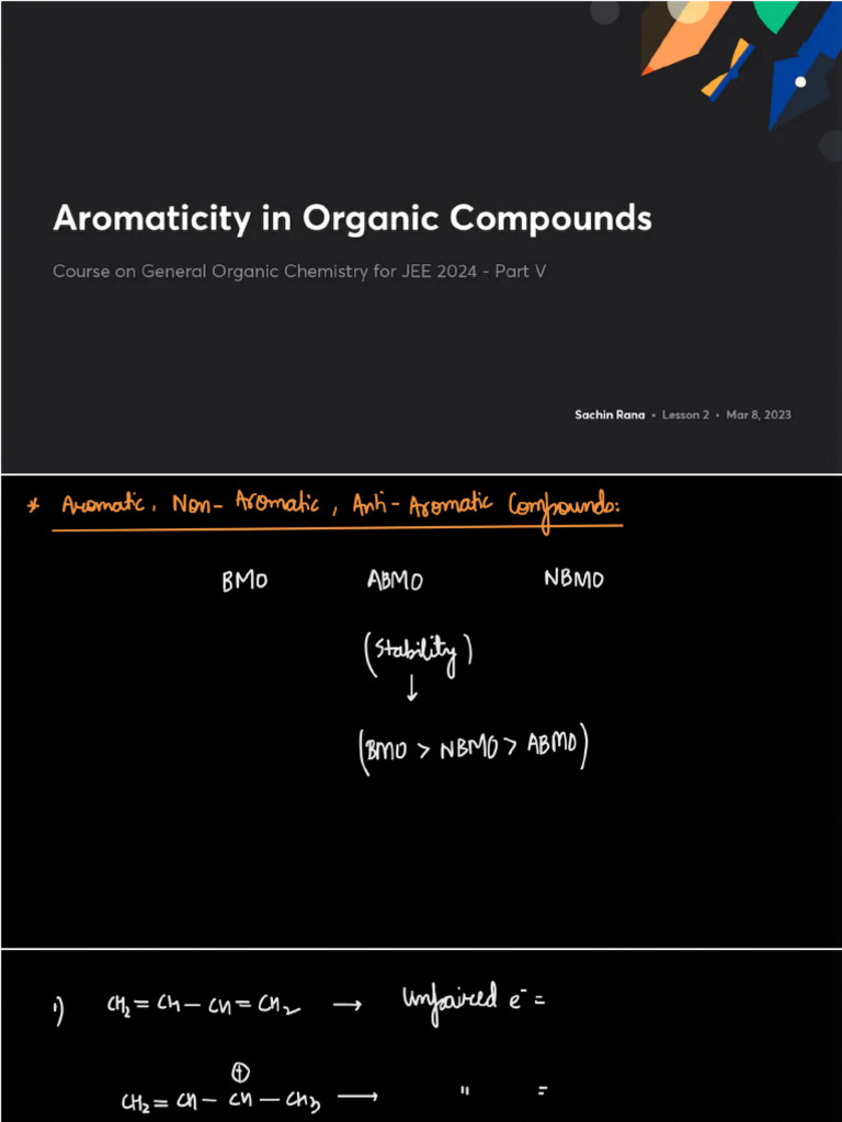 Aromaticity in Organic Compounds With Anno | PDF