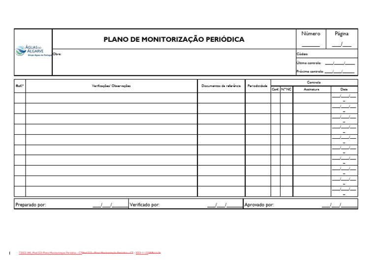 T2022 340 - ModS23 PlanoMonitorizacaoPeriodica CT | PDF