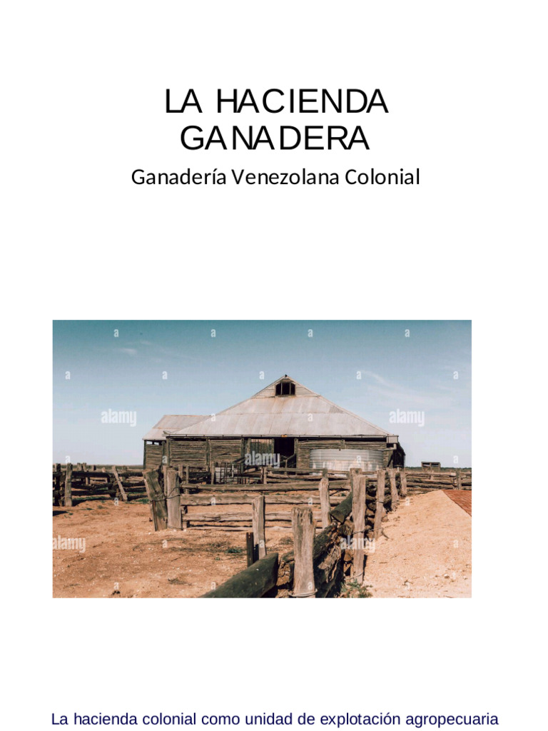 Hacienda Ganadera en Venezuela Colonial | PDF | Venezuela | España