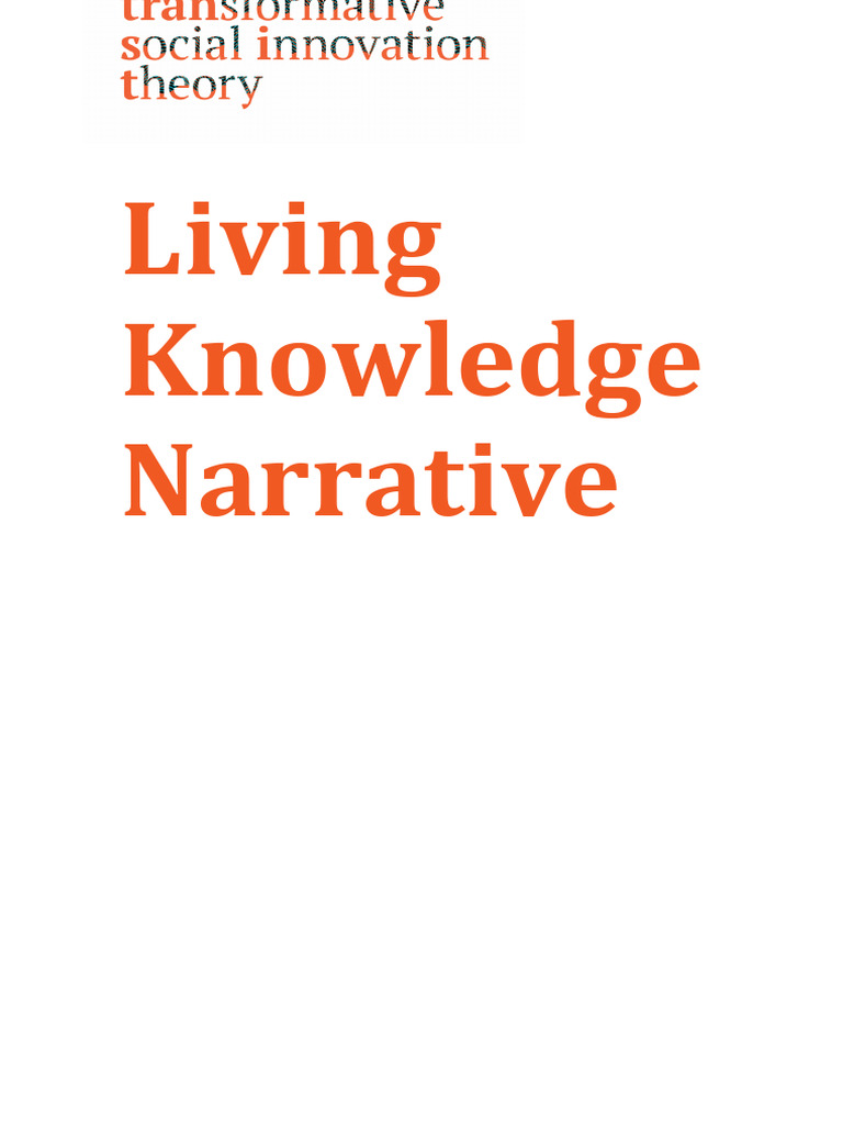 152 TSI Narrative - Living Knowledge - Upload | PDF | Science | European Union