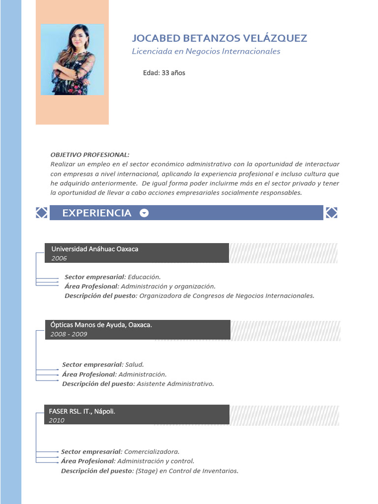 Curriculum Jocabed | PDF | Business | España