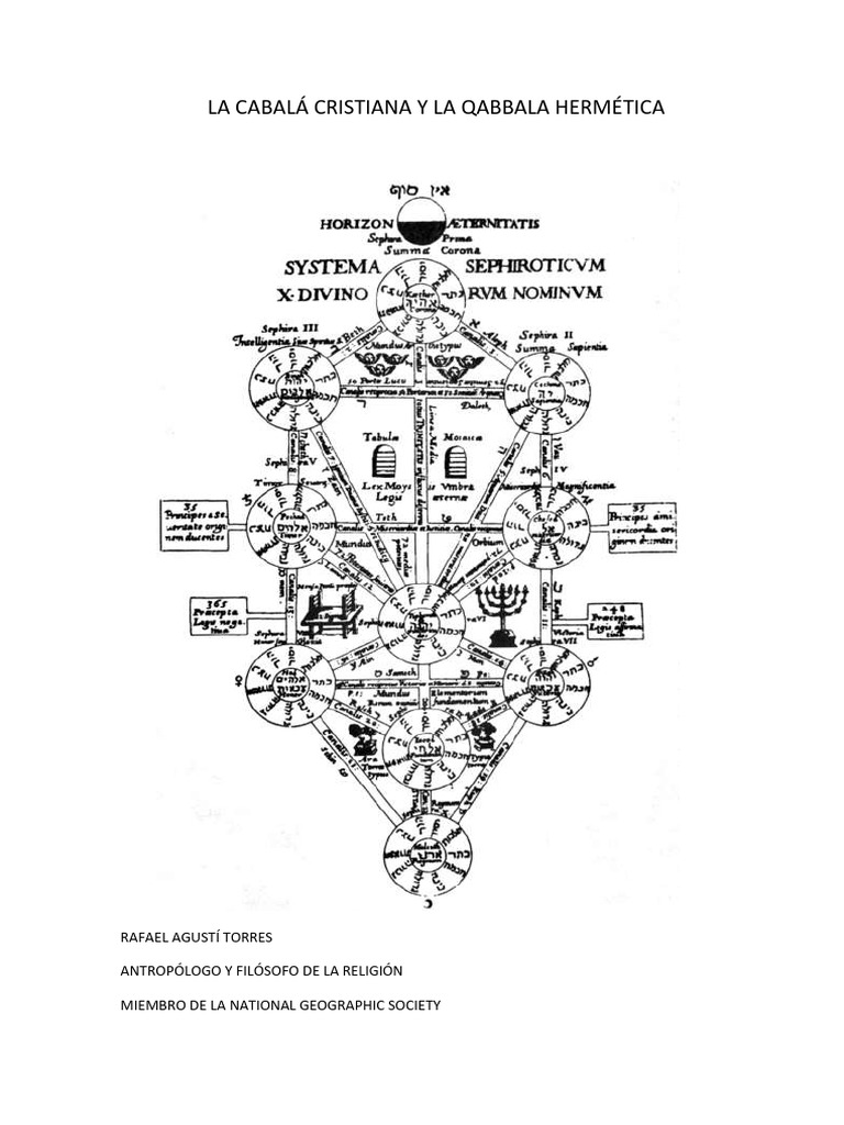 La Cabalá Cristiana y Qabbala Hermética | PDF | Kábala