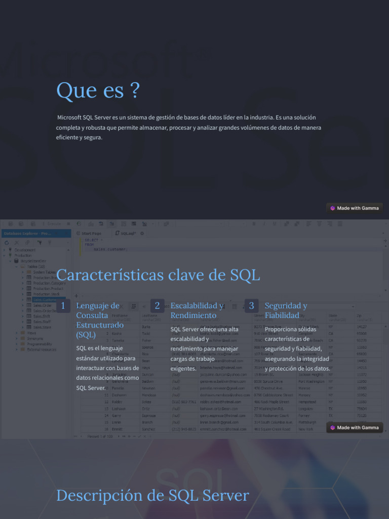Que-es | PDF | Servidor SQL de Microsoft | SQL