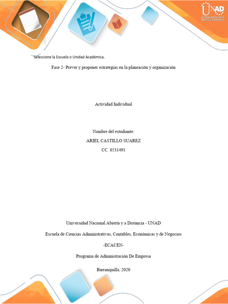 Plantilla - Fase 2 - Prever y Proponer Estrategias en La Planeación y ...