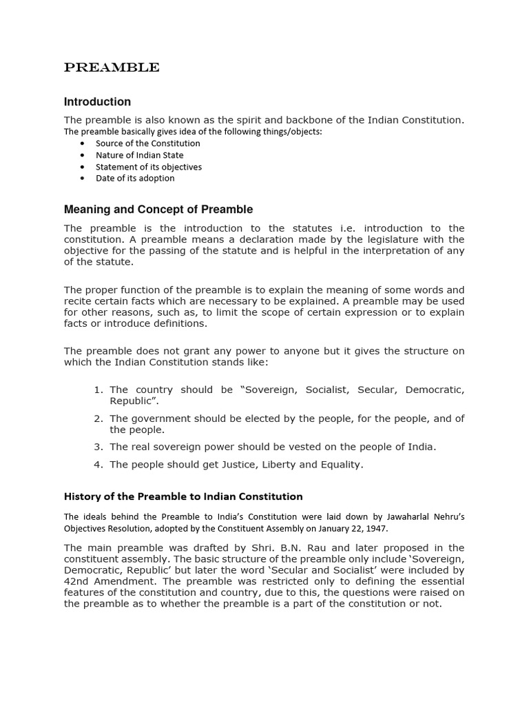Preamble | PDF | Justice | Crime & Violence
