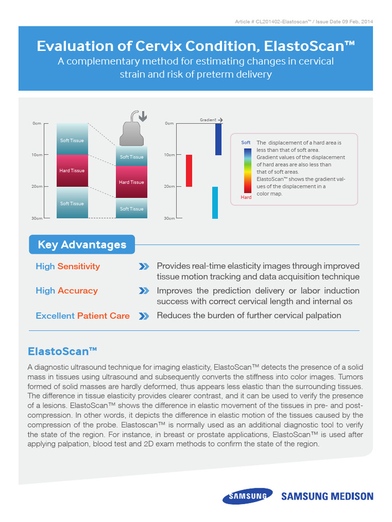 Clinical Leaflet - Elasto Scan | PDF | Elasticity (Physics) | Soft Tissue