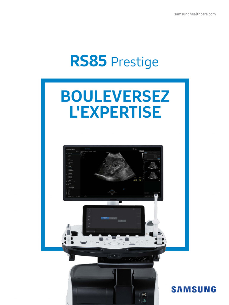 RS85 PRESTIGE - Brochure FR | PDF | Prostate | Échographie