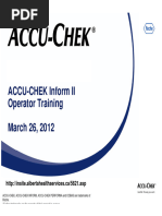 Accu-Chek Inform II Training Powerpoint | PDF | Barcode | Image Scanner