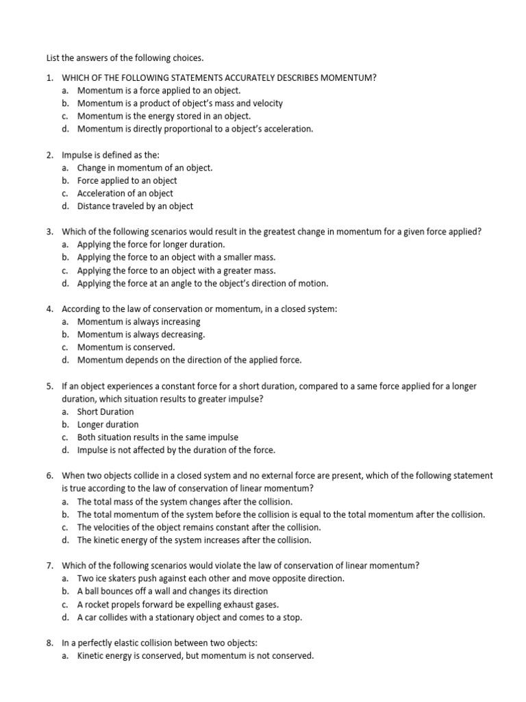 Dynamics Questions | Download Free PDF | Force | Momentum
