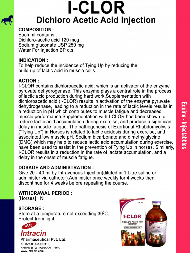 Dichloro Acetic Acid Injection | PDF