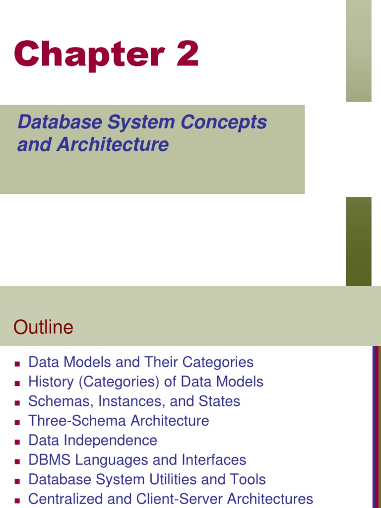 Database System Concepts and Architecture | PDF | Data Model | Databases