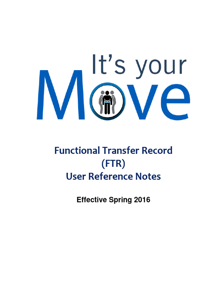 Functional Transfer Record Guidelines | PDF | Risk Management ...