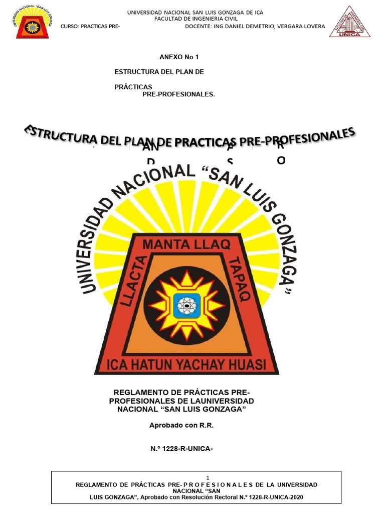 Informe Final de Practicas Pre-Profesionales | PDF | Ingeniero civil | Plan de estudios