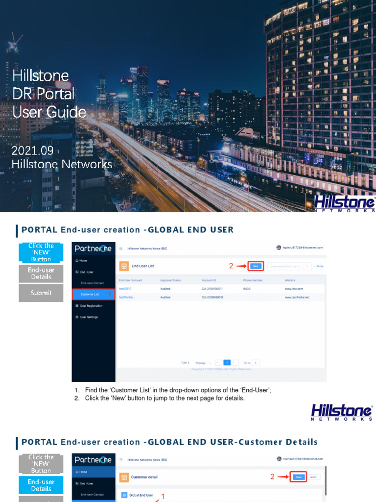 Hillstone DR Portal User Guide | PDF | Software | Computing