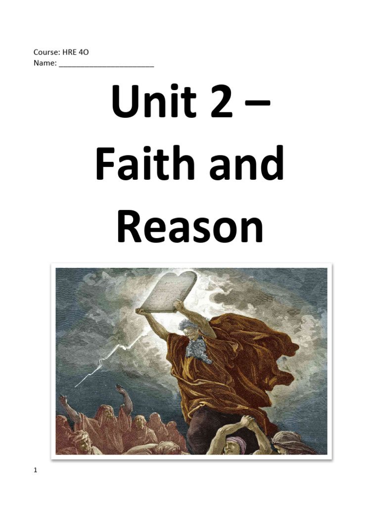 Unit 2 - HRE 4O1 | PDF | Jesus | Ten Commandments