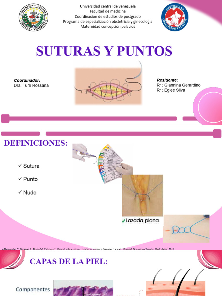 Guía de Suturas Quirúrgicas | PDF | Sutura Quirúrgica | Cirugía