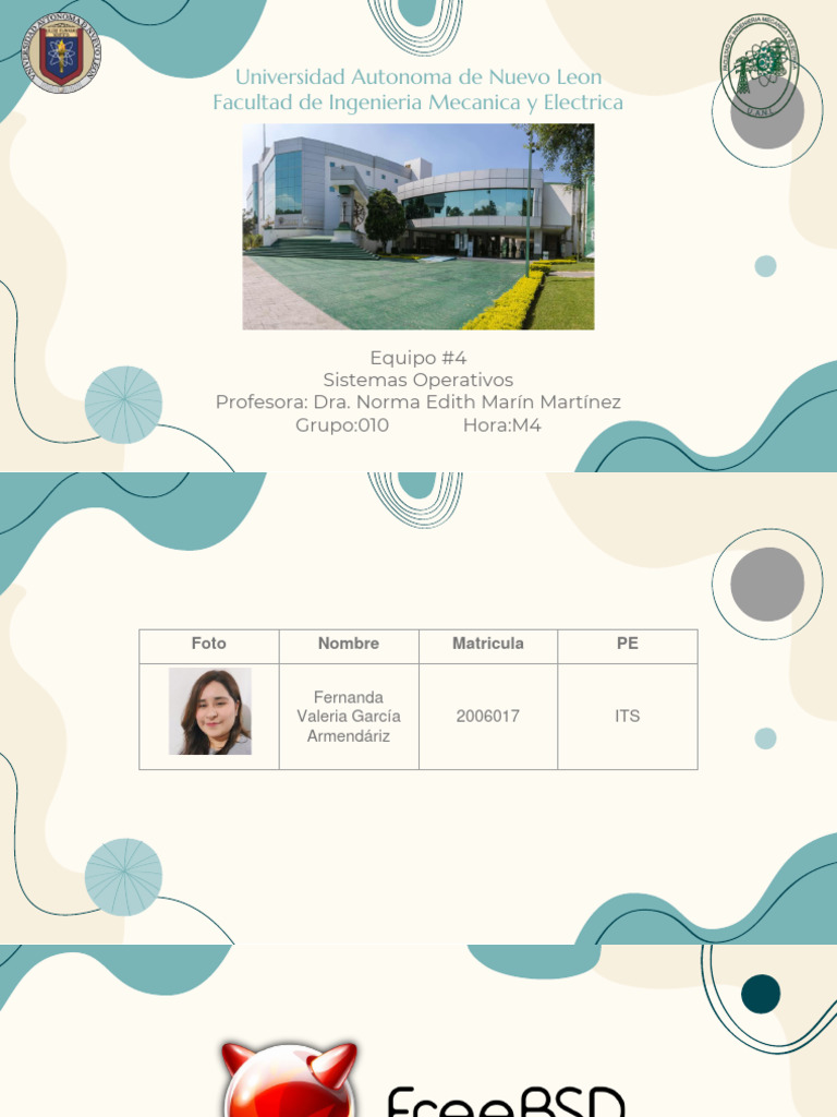 E4 Presentacion PIA SO | PDF | Kernel (sistema operativo) | Distribución de software de Berkeley