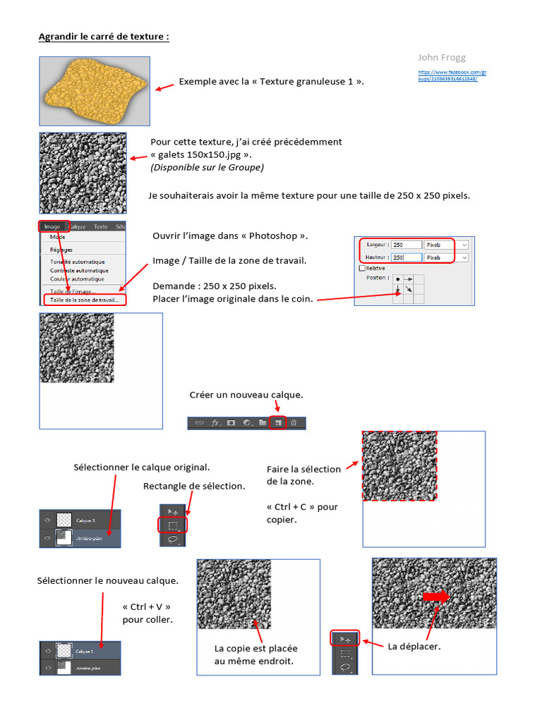 Agrandir une texture dans Photoshop | PDF | Imagerie