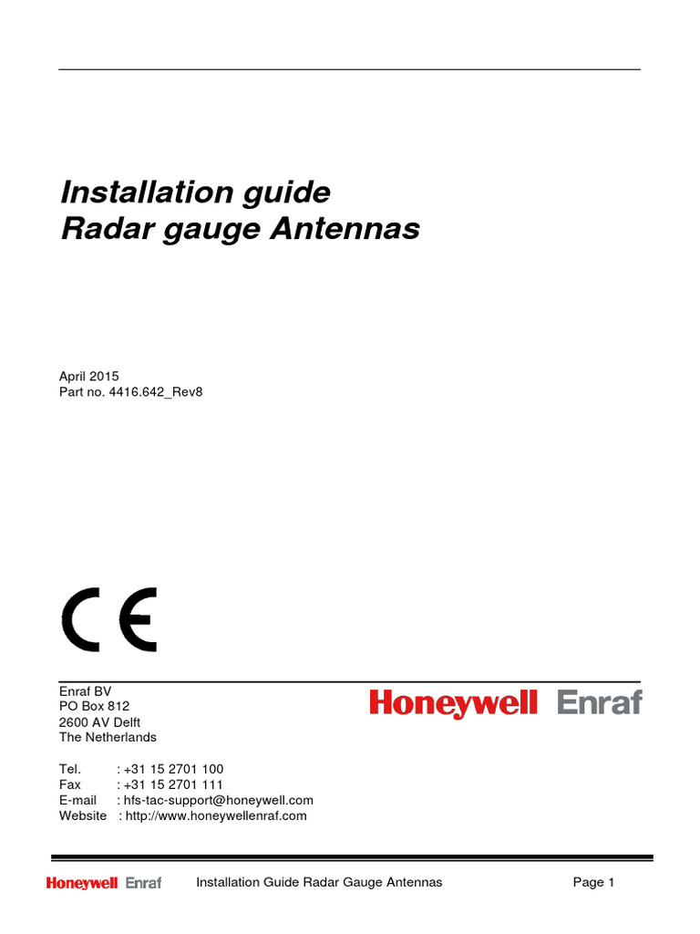 Pmt Hps Enraf Flexline Radar 990 Antennas Installation Guide | Download Free PDF | Valve | Pipe ...