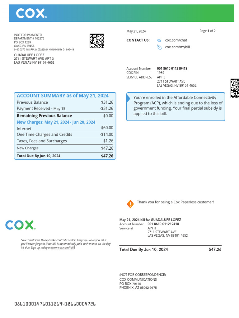 PDF Statement Details | PDF | Fee | Payments