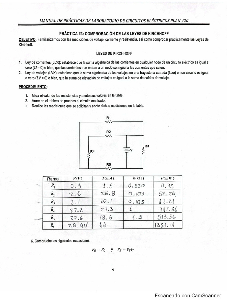 Practica 3 Circuitos Electricos Lb Pdf