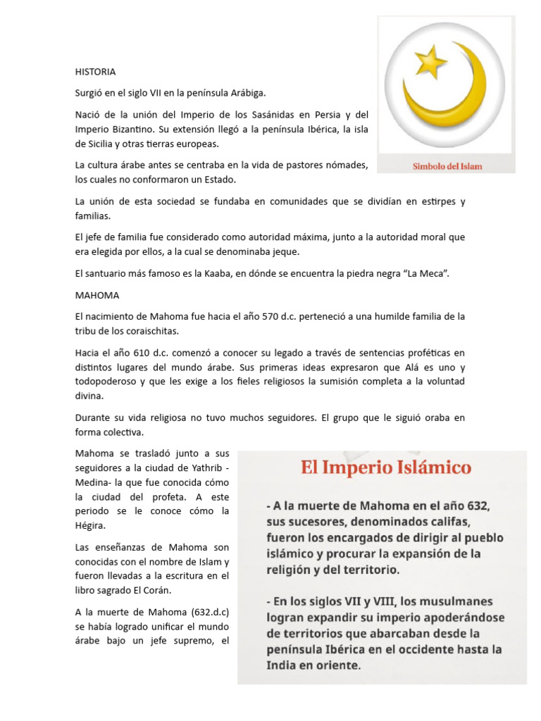Historia del Islam y Mahoma | PDF