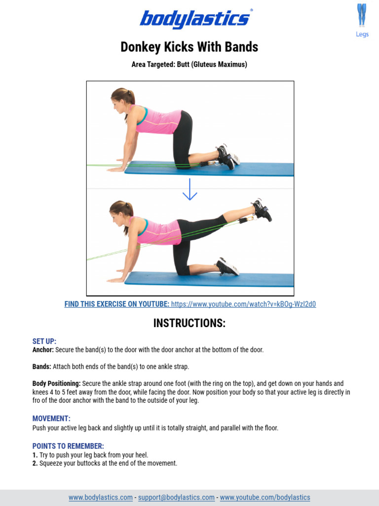 Donkey Kicks With Bands 1 | PDF