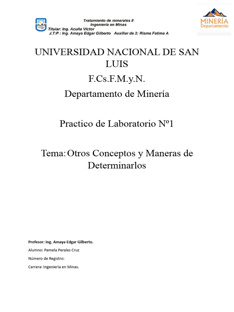 Practica De Laboratorio Pdf Densidad Volumen