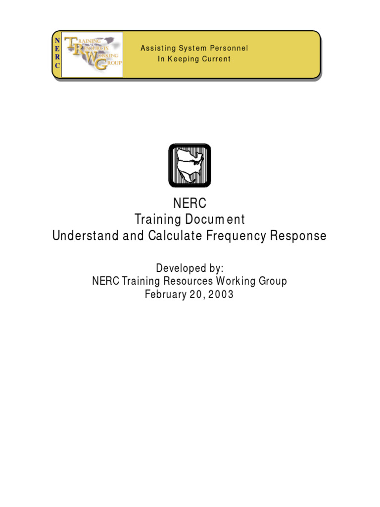 Calculate NERC Frequency Response | PDF | Electric Generator | Spreadsheet