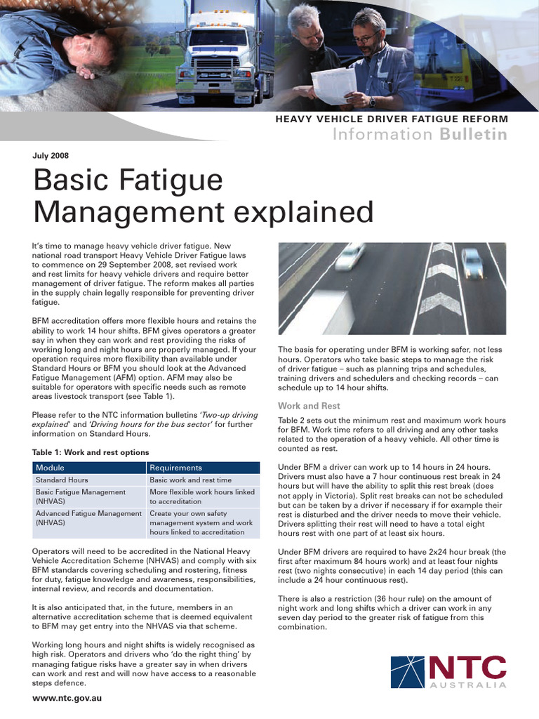 BFM Explained | PDF | Shift Work