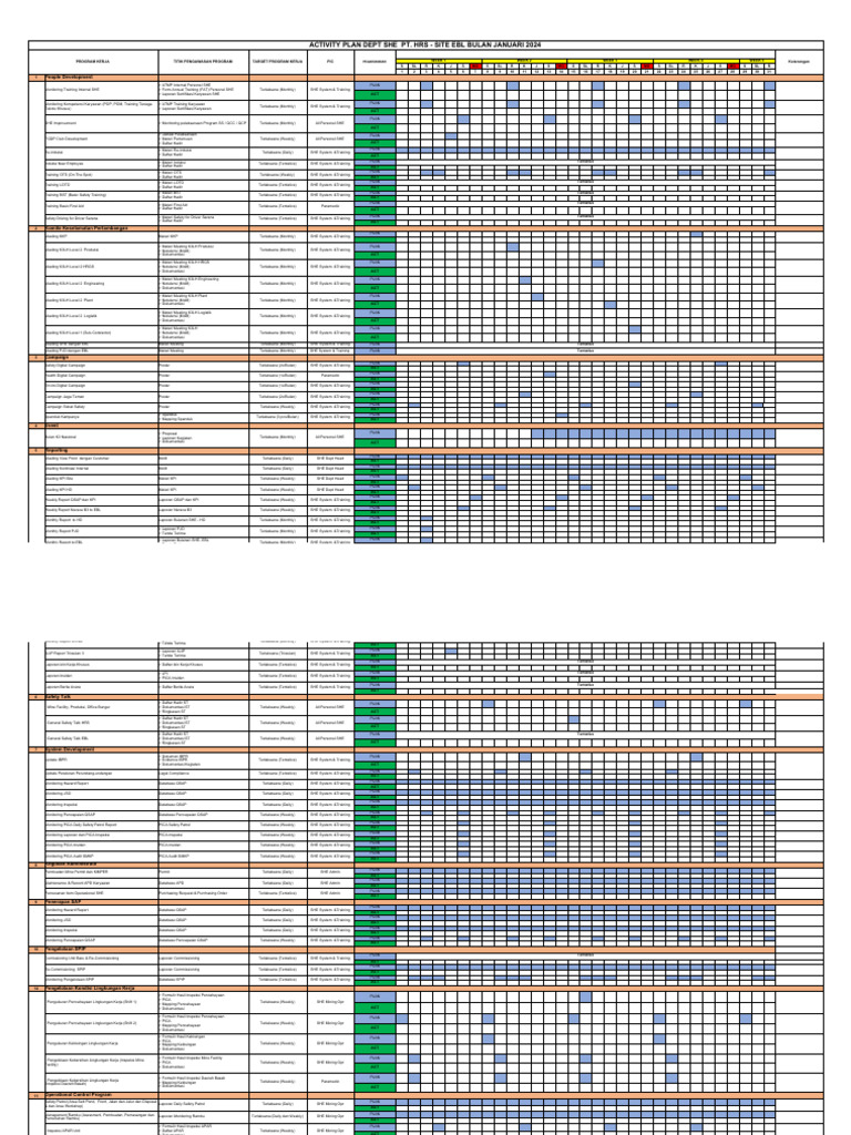 Rev1 - Activity Plan SHE 2024 | PDF