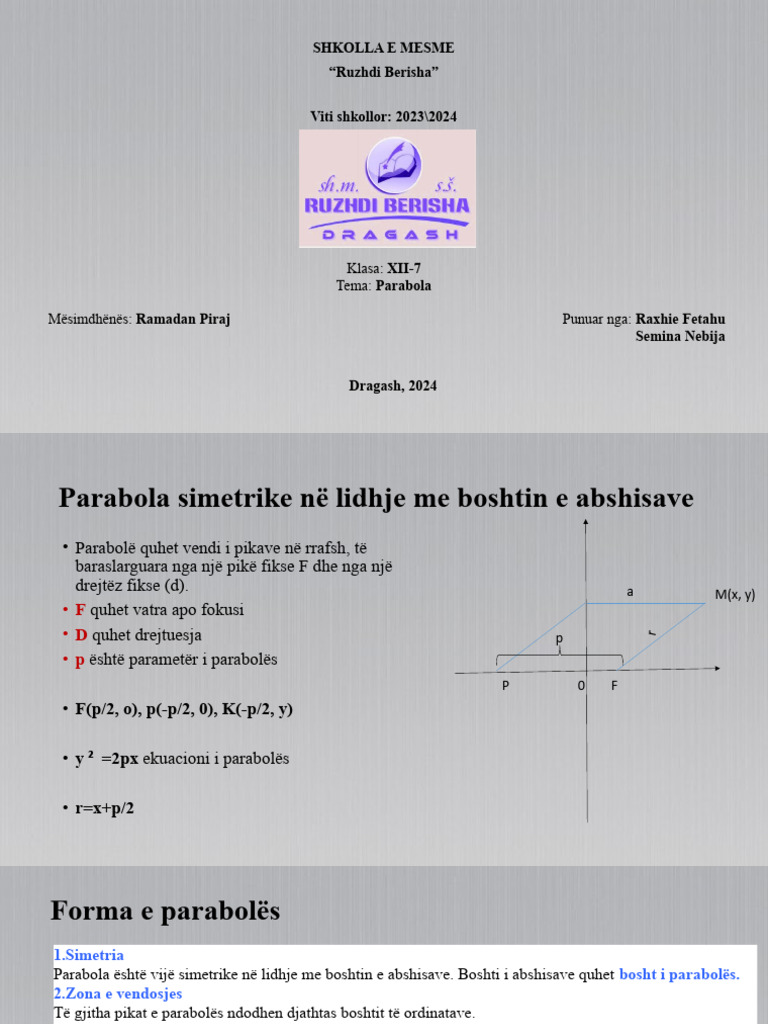 Parabola | PDF
