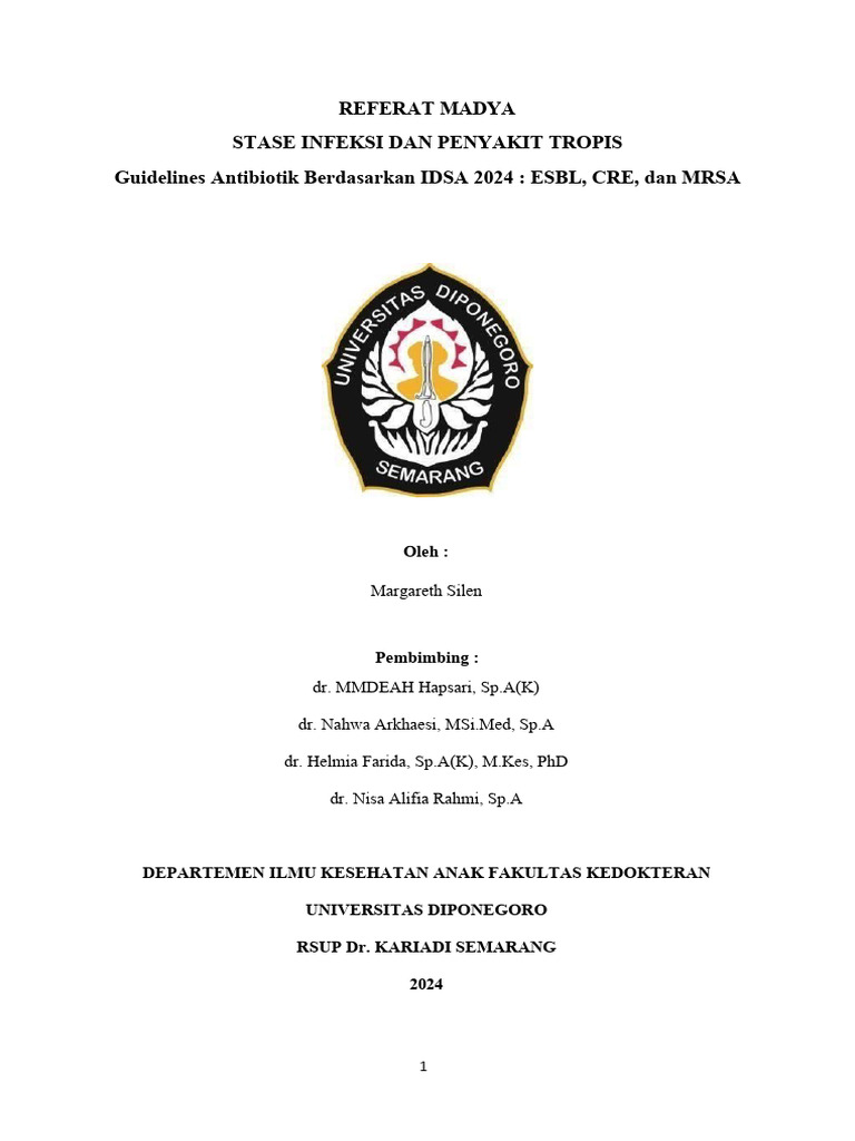 Guideline Idsa Antibiotik | PDF